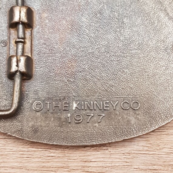 The Kinney Co PAT Brass Belt Buckle 1977 - Gem