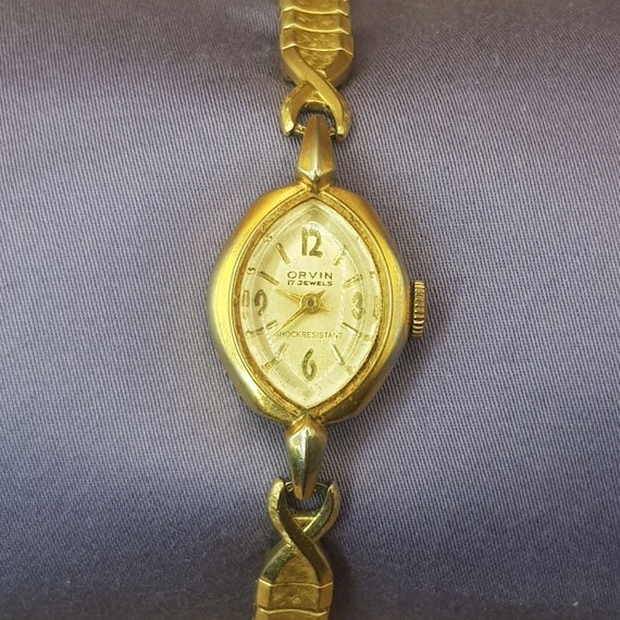 Orvin 17 Jewels Ladies Wrist Watch - Gem