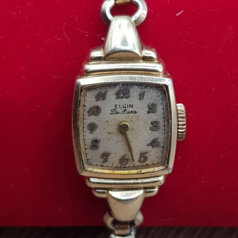 Elgin Deluxe Ladies Wrist Watch 17 Jewels 10K Gold Filled With JB Champion Bracelet - Etsy