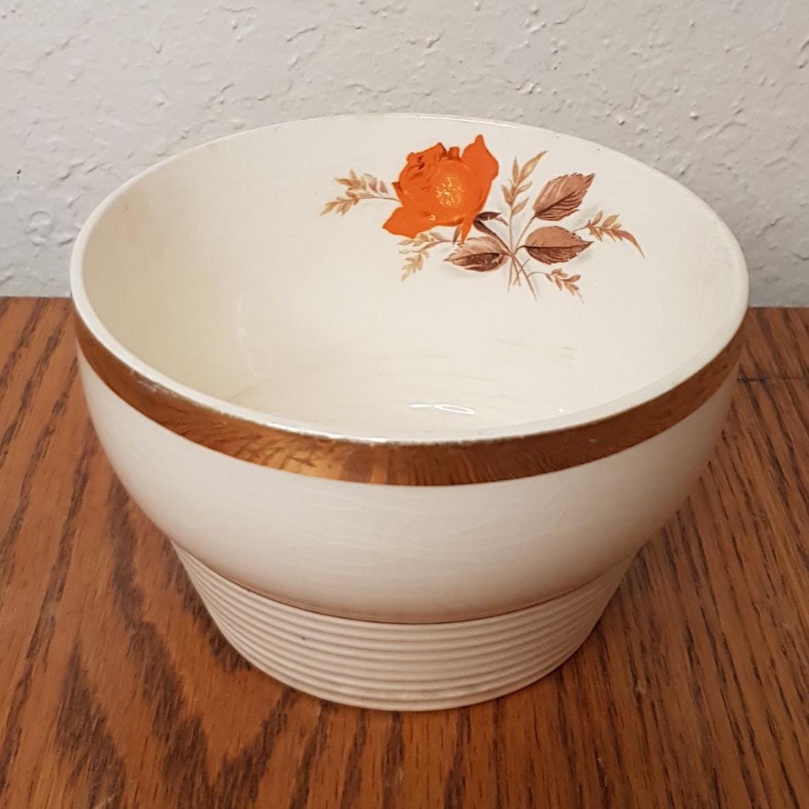 Triumph American Limoges Vermillion Rose 22K Gold Vintage Dinnerware ...