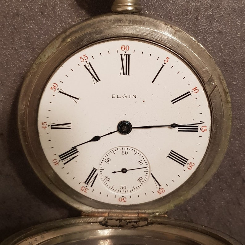 Elgin Pocket Watch 18s Grade 208 Model 5, 7J in Keystone Watch Case - Etsy