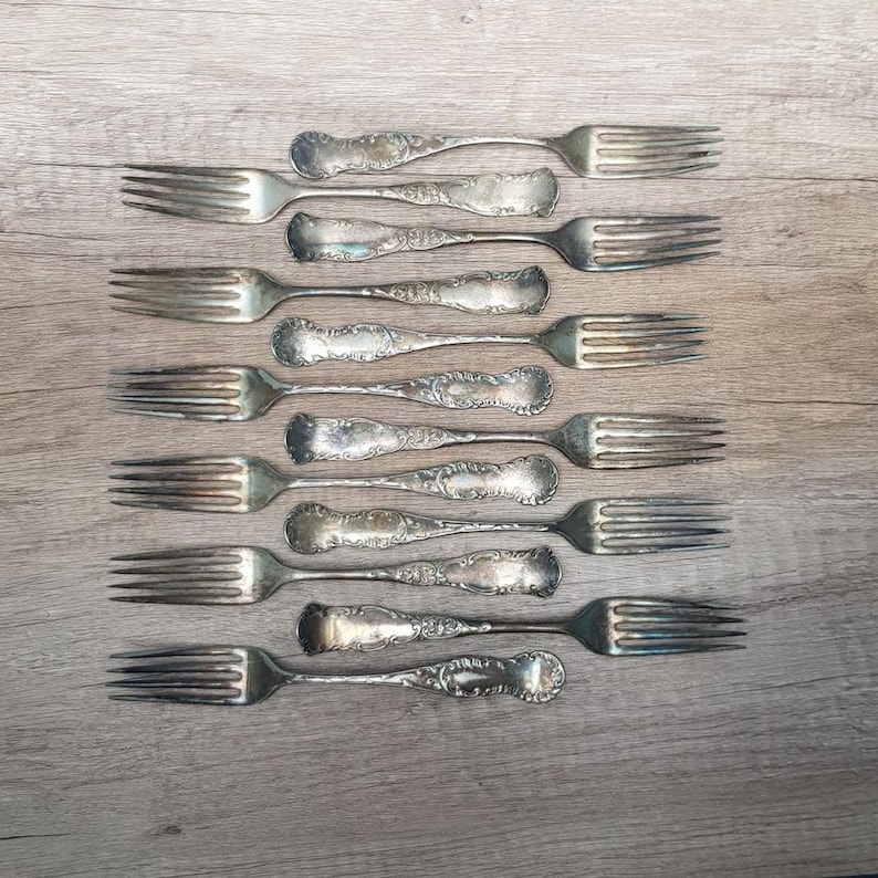 1880 Pairpoint Mfg Co Silverplate Dinner Fork Set of 12 - Etsy