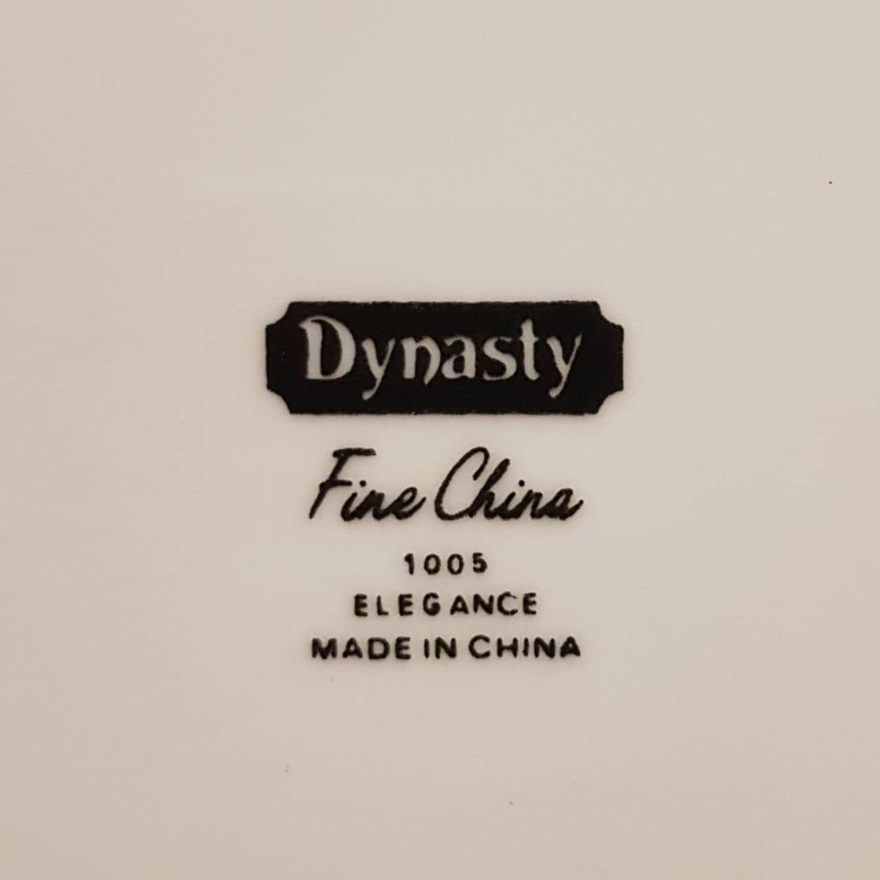 Dynasty Fine China 1005 Elegance Dinnerware Vintage Set - Etsy