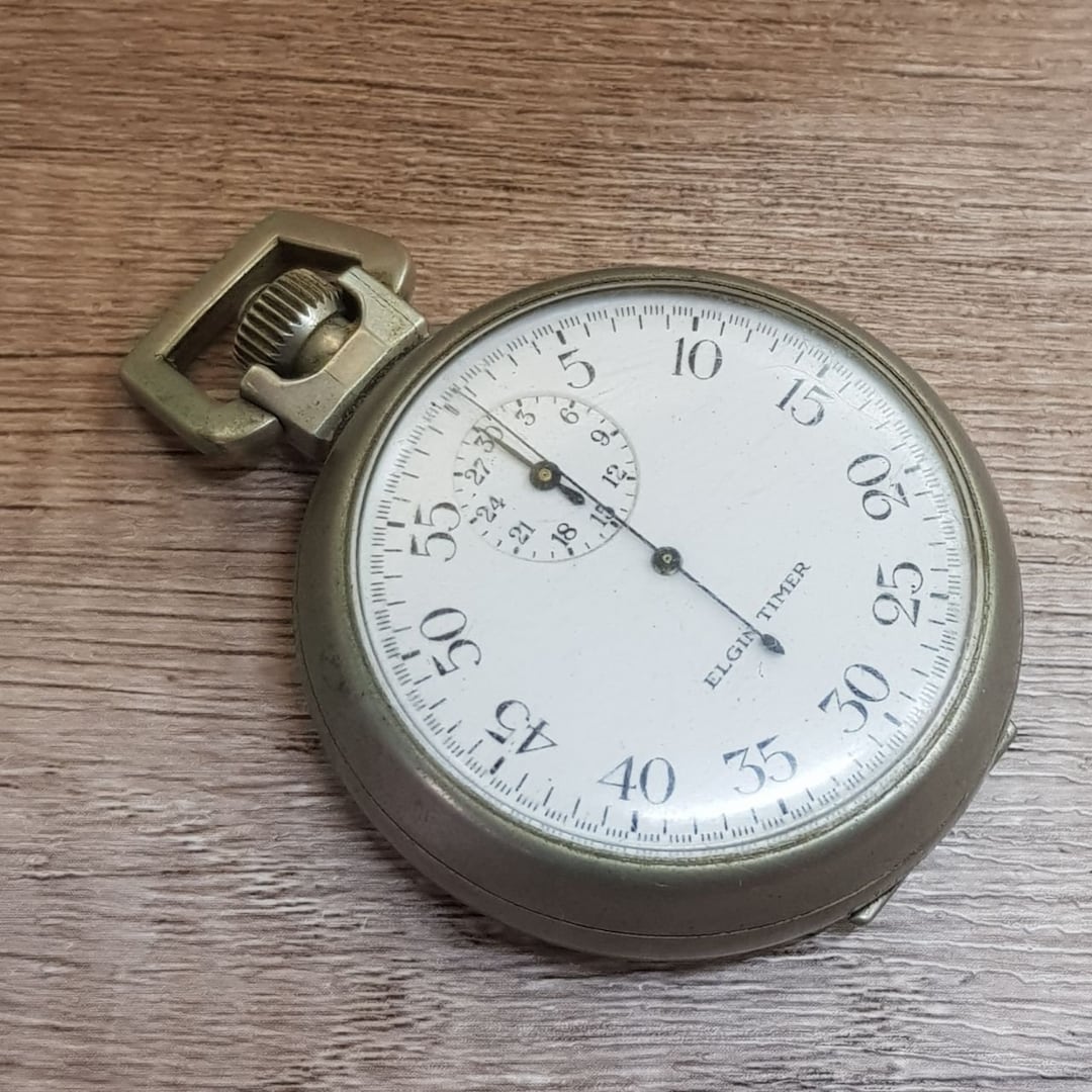 Vintage WWII Elgin Timer Stopwatch - Etsy