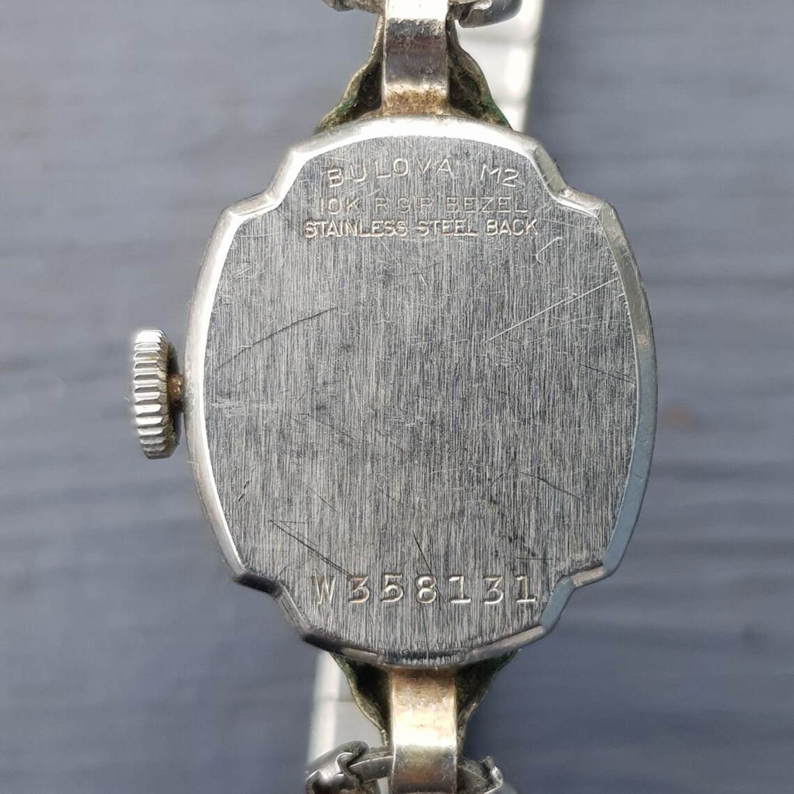Bulova Swiss Ladies Wrist Watch 17 Jewels 10K Rolled Gold Plate Bezel ...