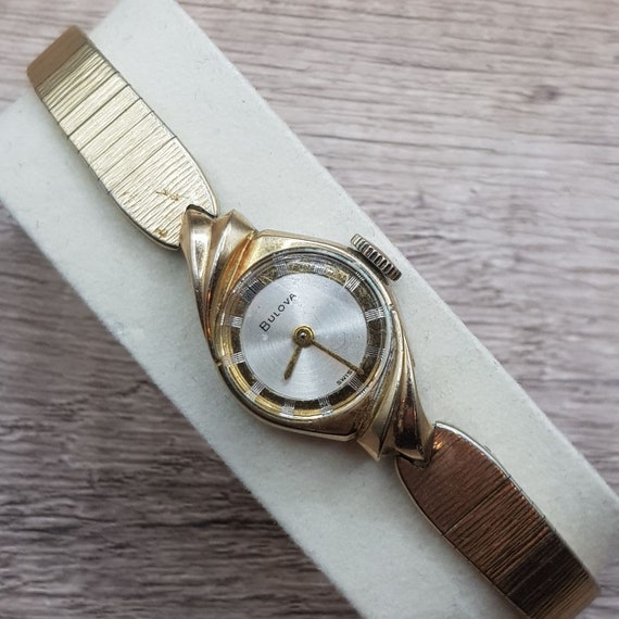 Bulova Swiss Ladies Wrist Watch 17 Jewels 10K Rolled … - Gem