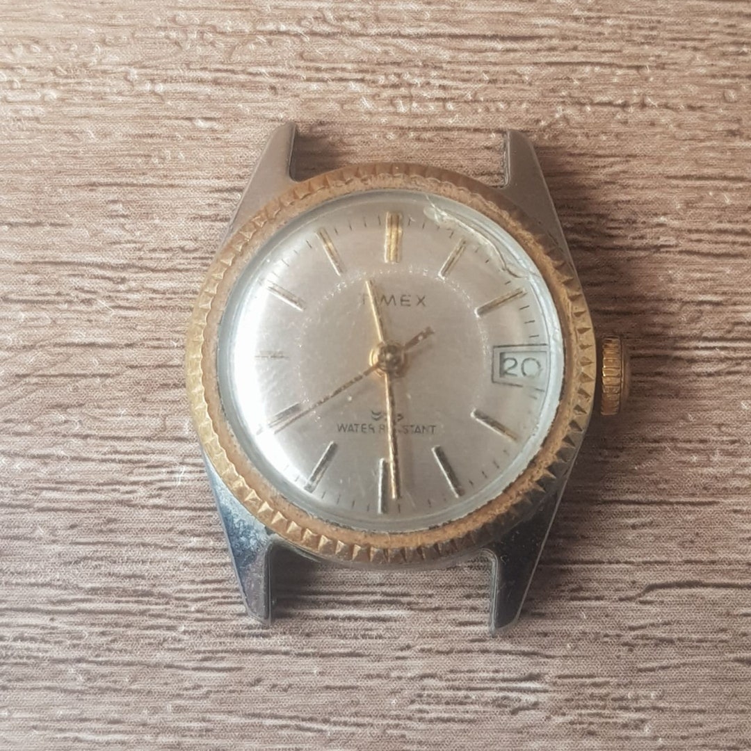 Timex Ladies Mechanical Vintage Watch With Date Indicator - Etsy