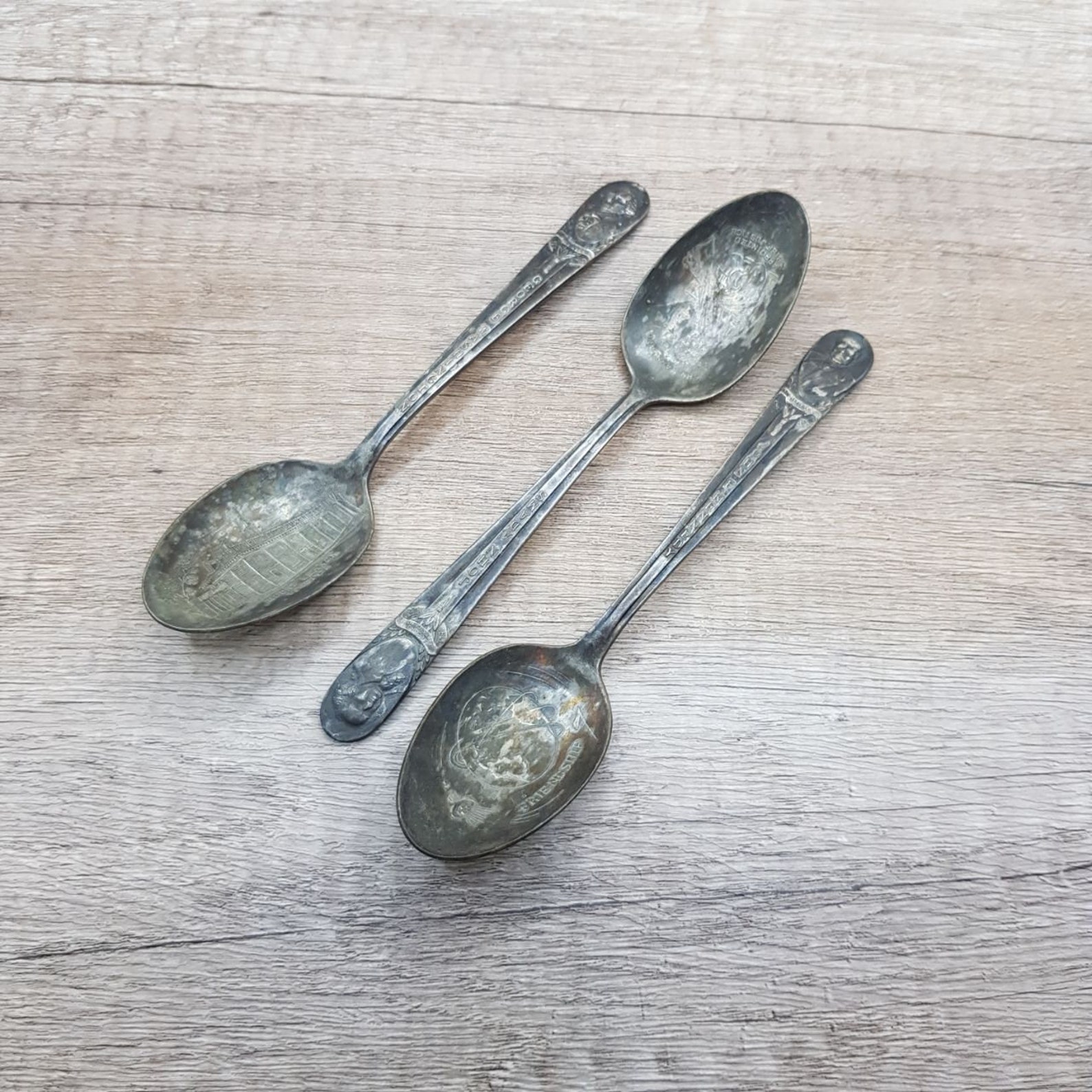 WM Rogers Collectible Souvenir President Spoon Set of 3 - Etsy