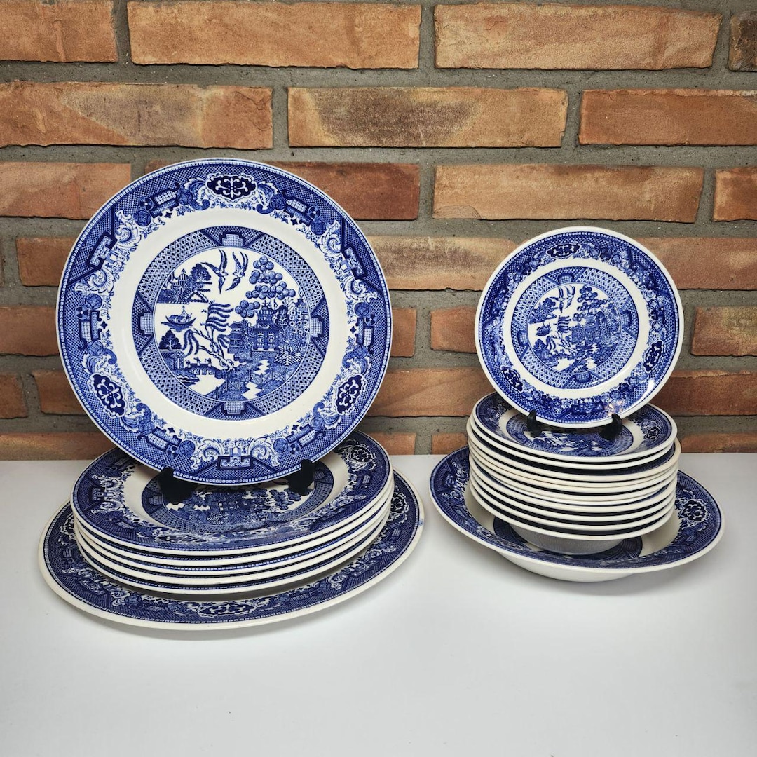 Willow Ware by Royal China Blue Willow Dinnerware Set - Etsy