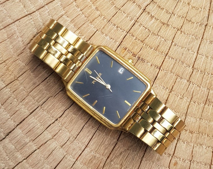 Pulsar Men's Gold Tone Quartz Wrist Watch - Etsy