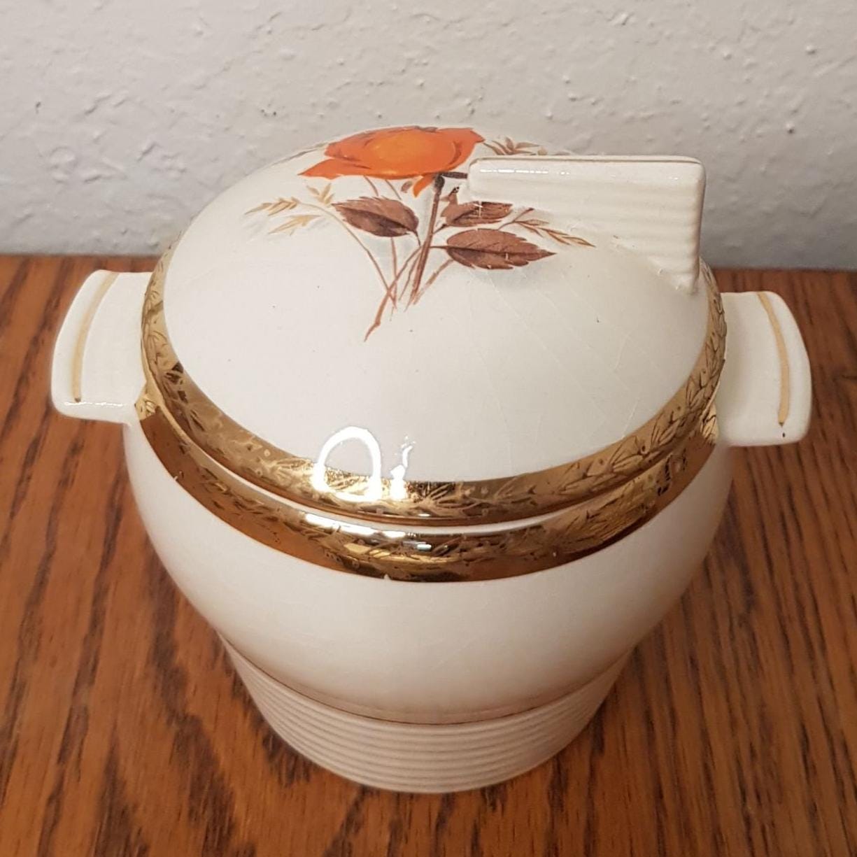 Triumph American Limoges Vermillion Rose 22K Gold Vintage Dinnerware ...