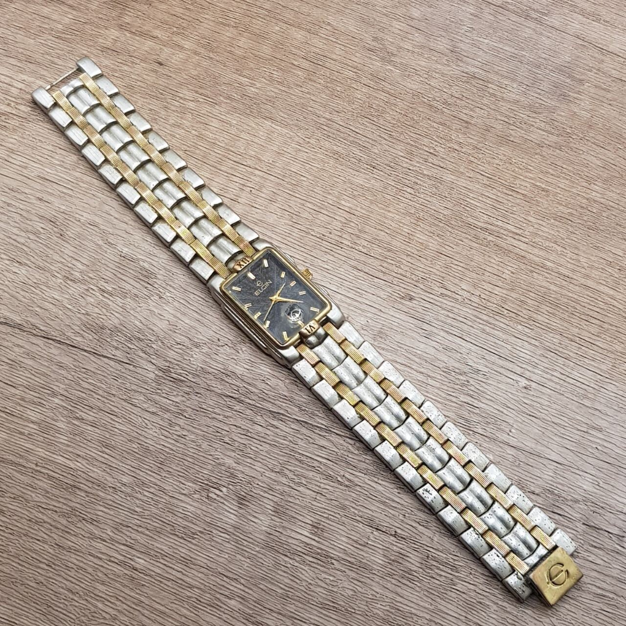 Elgin Men's Quartz Wrist Two Tone Watch FM333-040 - Etsy