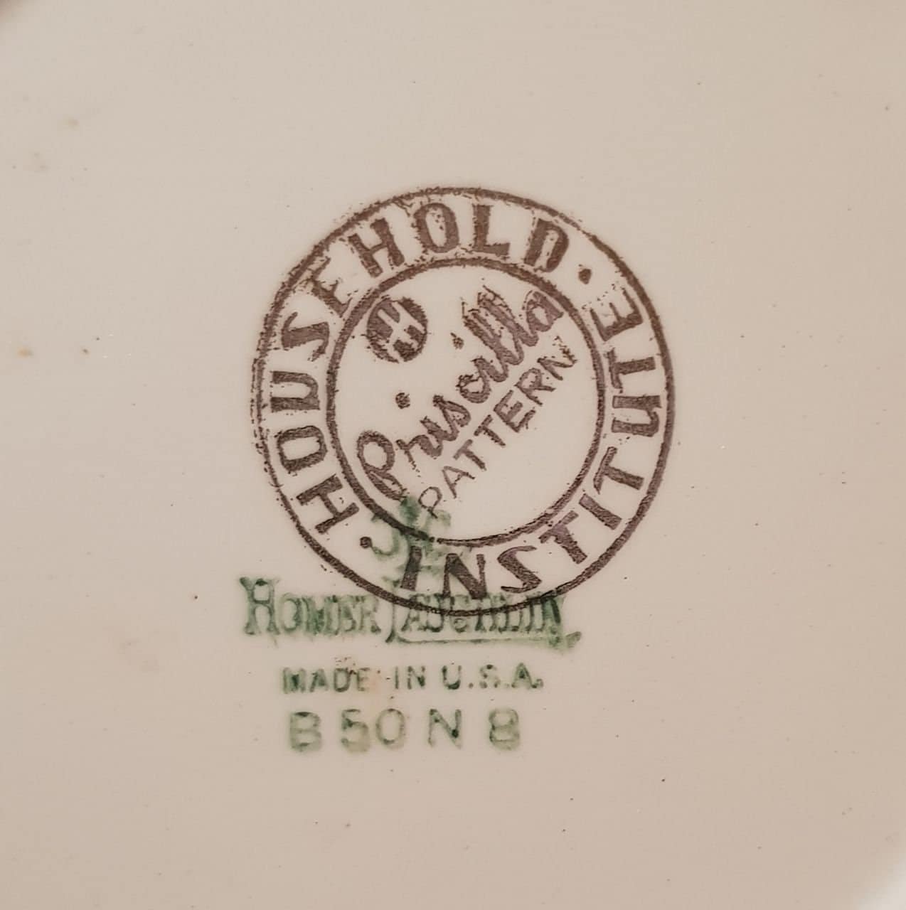 Homer Laughlin Household Institute Priscilla Pattern Vintage Dinnerware ...