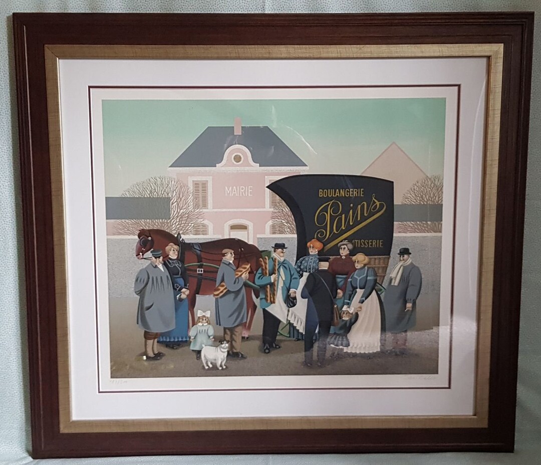 Jan Balet Signed and Numbered Framed Lithograph on Paper 187/300 - 31 ...