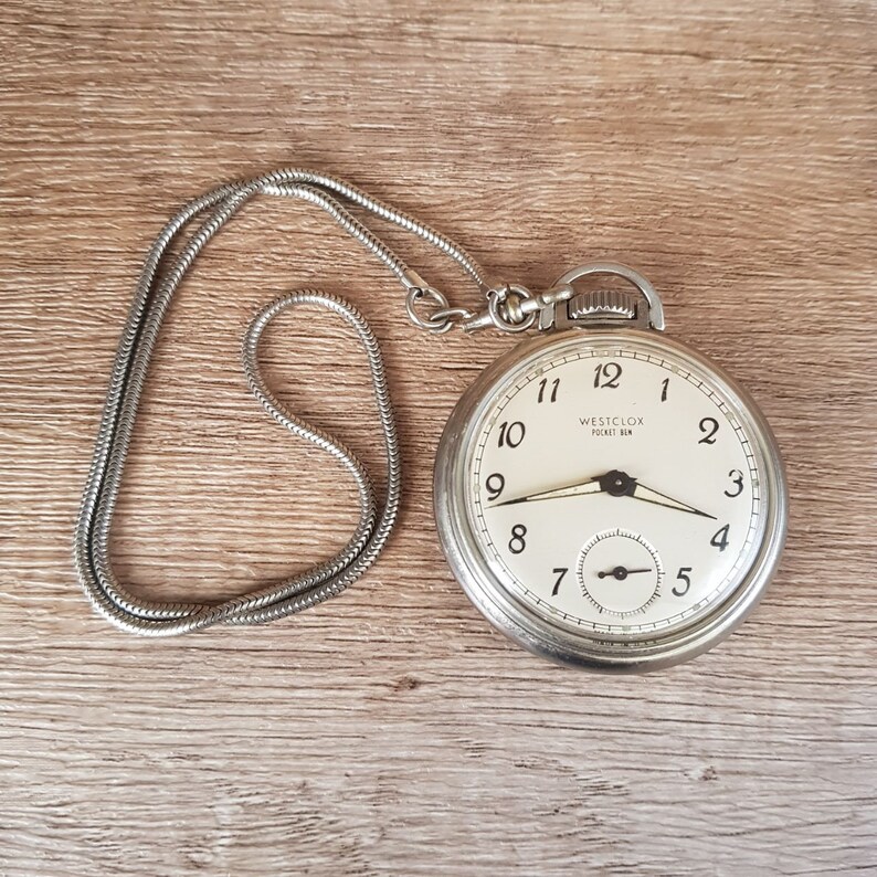 Westclox Pocket Ben Mechanical Wind up Pocket Watch Made in USA - Etsy