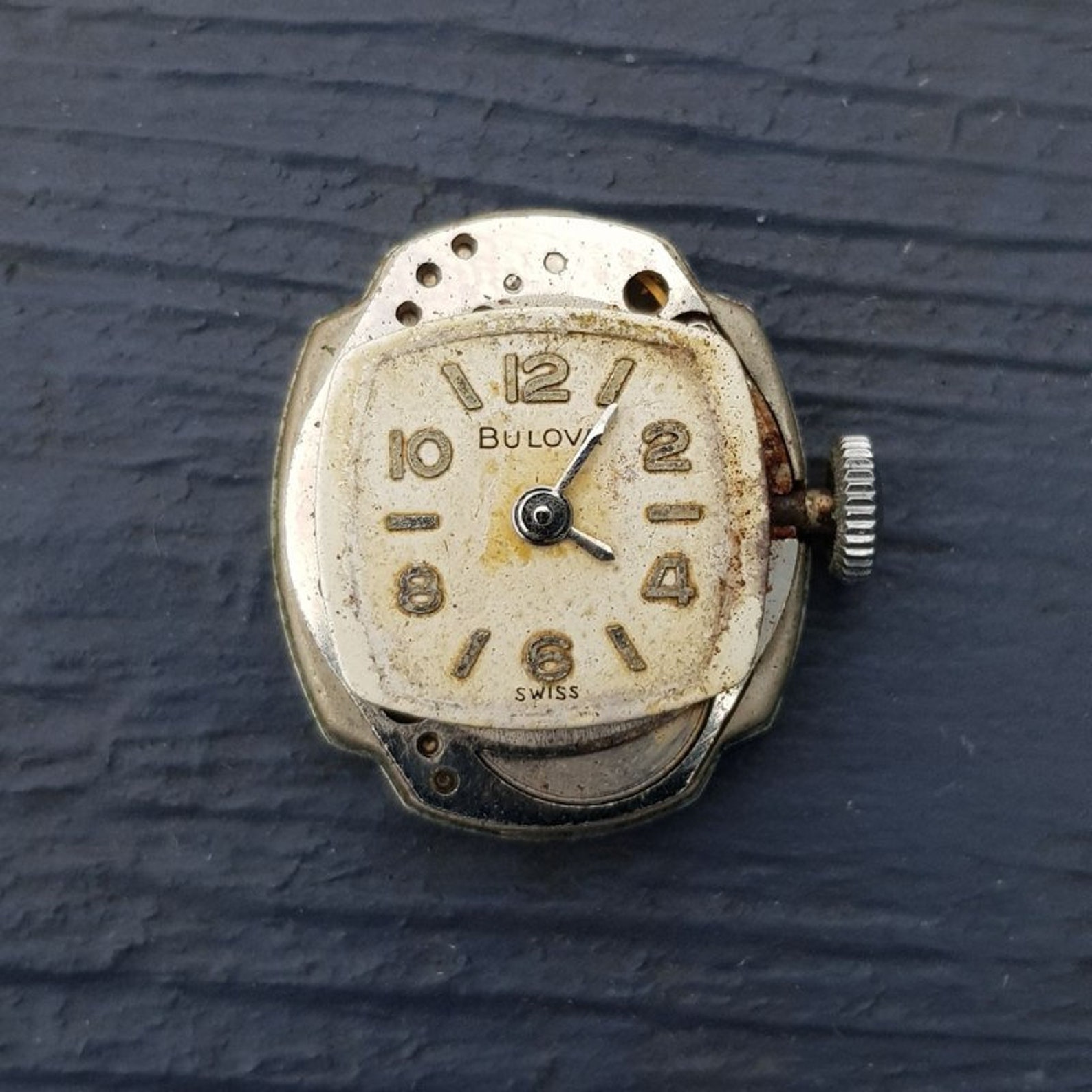 Bulova Swiss Ladies Wrist Watch 17 Jewels 10K Rolled Gold Plate Bezel ...