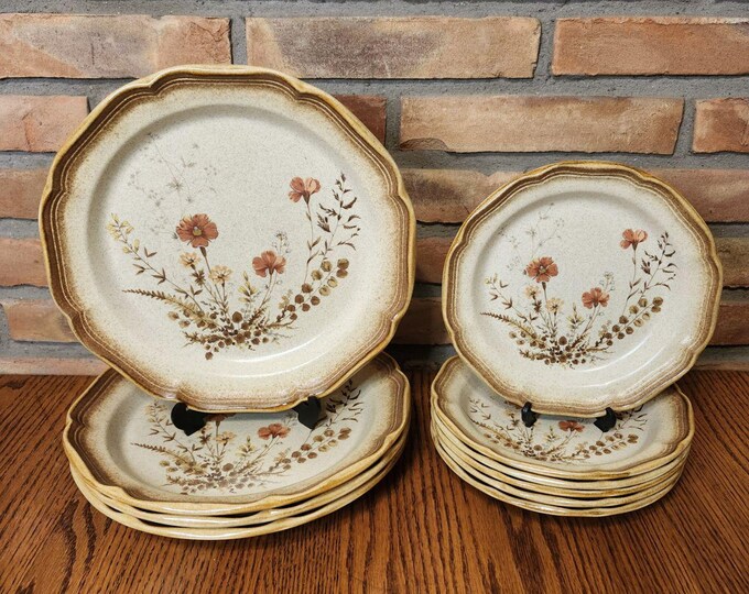 Mikasa Whole Wheat Jardiniere E8016 Stoneware Plates Made in Japan - Etsy