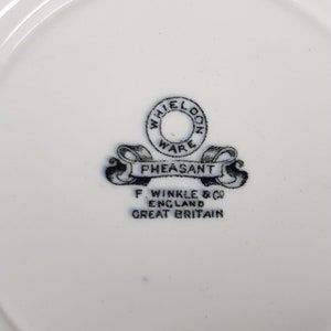 F Winkle & Co Whieldon Ware Pheasant England Great Britain Plate C ...