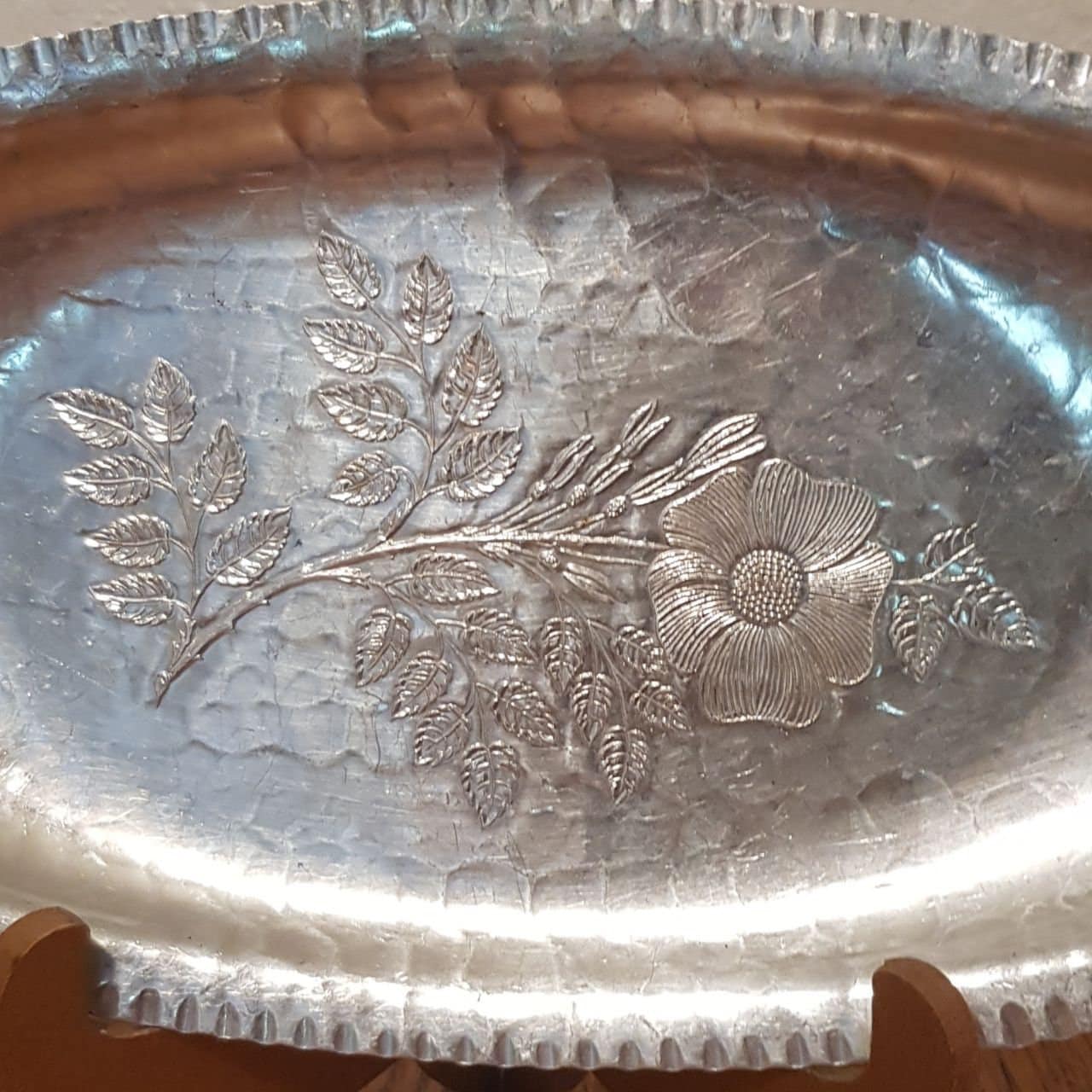 Continental Silver Co. Inc. Wild Rose Brilliantone 1071 Serving Tray - Etsy