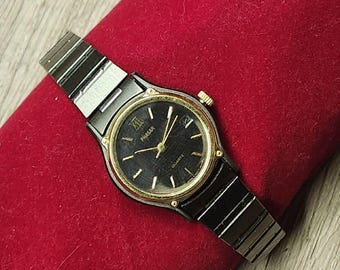 Pulsar Men's Gold Tone Quartz Wrist Watch - Etsy