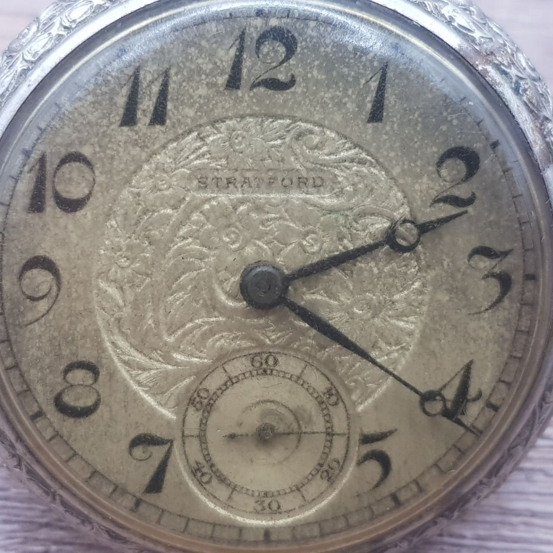 Stratford Langendorf Swiss Pocket Watch 6 Jewels in Illinois Watch Case ...