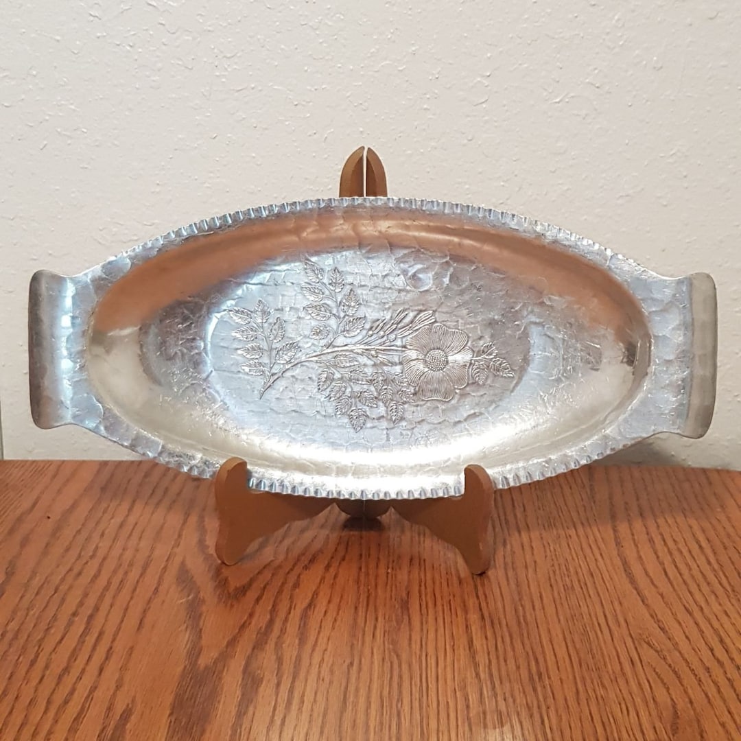Continental Silver Co. Inc. Wild Rose Brilliantone 1071 Serving Tray - Etsy