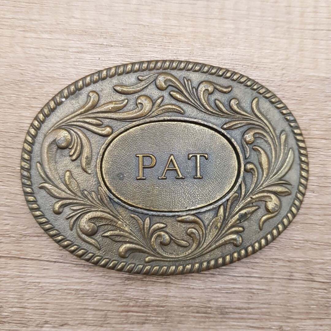 The Kinney Co PAT Brass Belt Buckle 1977 - Etsy