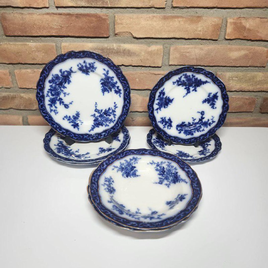 Touraine Stanley Pottery Co England Flow Blue Dinnerware - Etsy