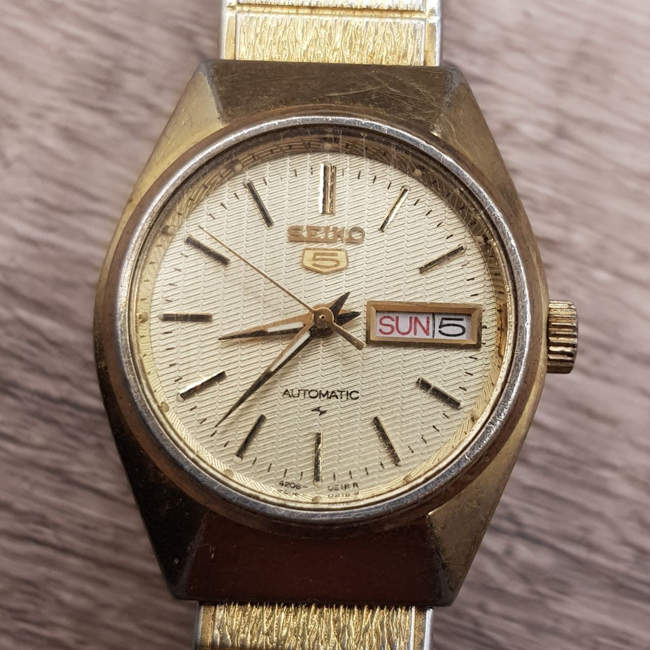 Seiko 5 Automatic 4206-0200 Day Date Vintage Ladies Watch Working - Etsy