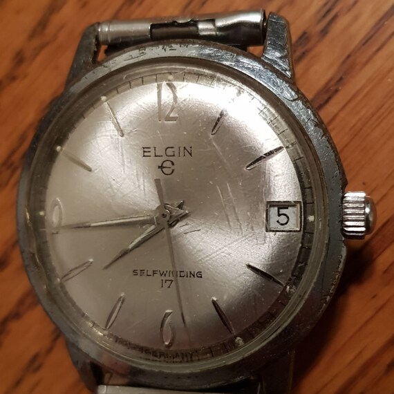 Elgin Selfwinding Waterproof 17J Men's Wrist Watch - Gem
