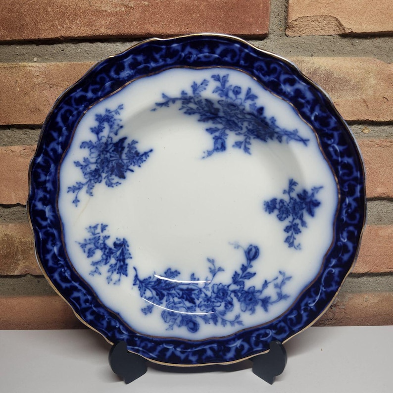Touraine Stanley Pottery Co England Flow Blue Dinnerware - Etsy