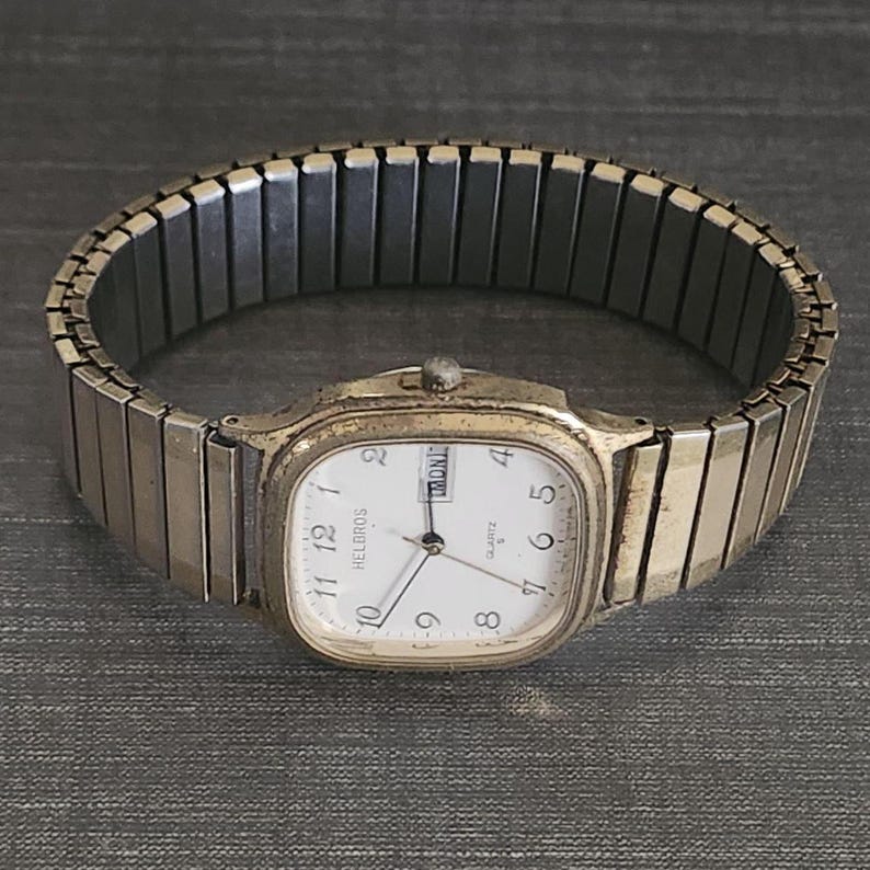 Helbros Quartz Men’s Wrist Watch Day & Date Y143A Working - Etsy