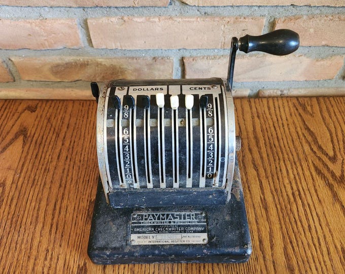 Paymaster Checkwriter & Protector Model Y USA - Etsy