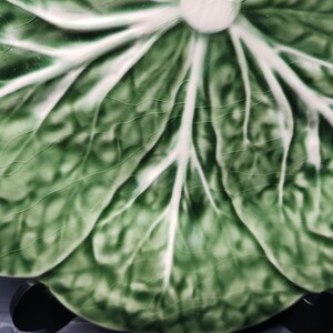 Bordallo Pinheiro Green Cabbage Plates - Etsy
