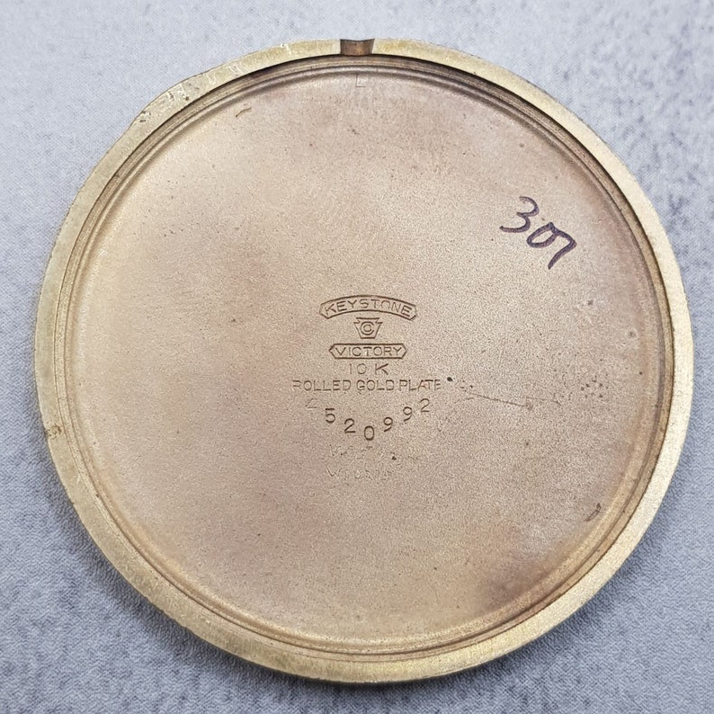 Hampden Swiss Pocket Watch 17jewels in Keystone Watch Case 10K Rolled ...