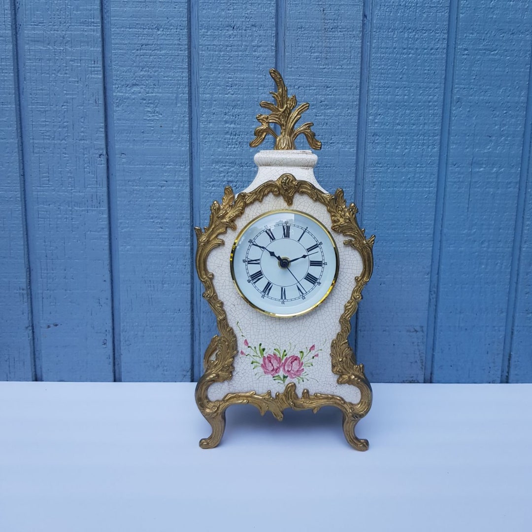 Italian Capodimonte Porcelain Quartz Mantle Сlock Made in Italy - Etsy