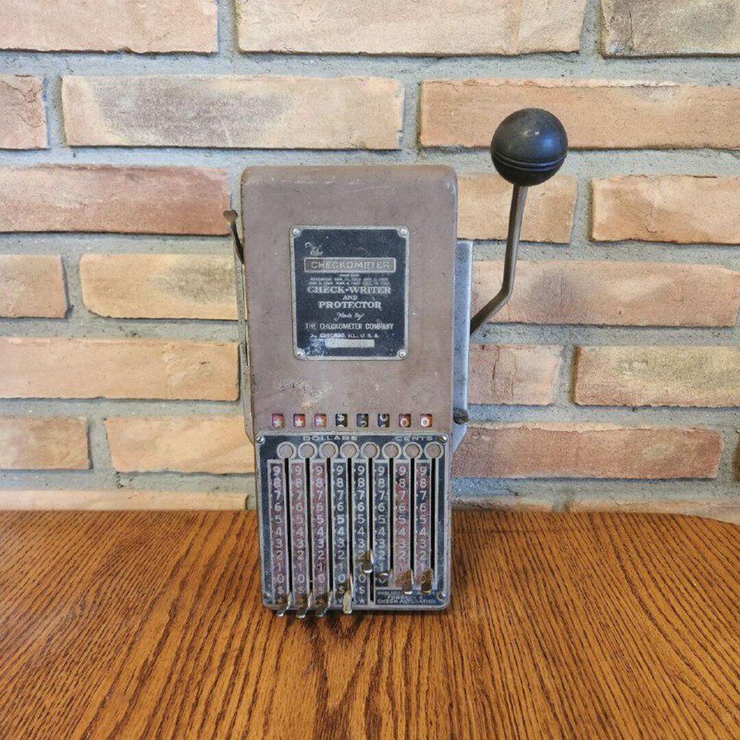 The Checkometer Check-writer and Protector USA - Etsy