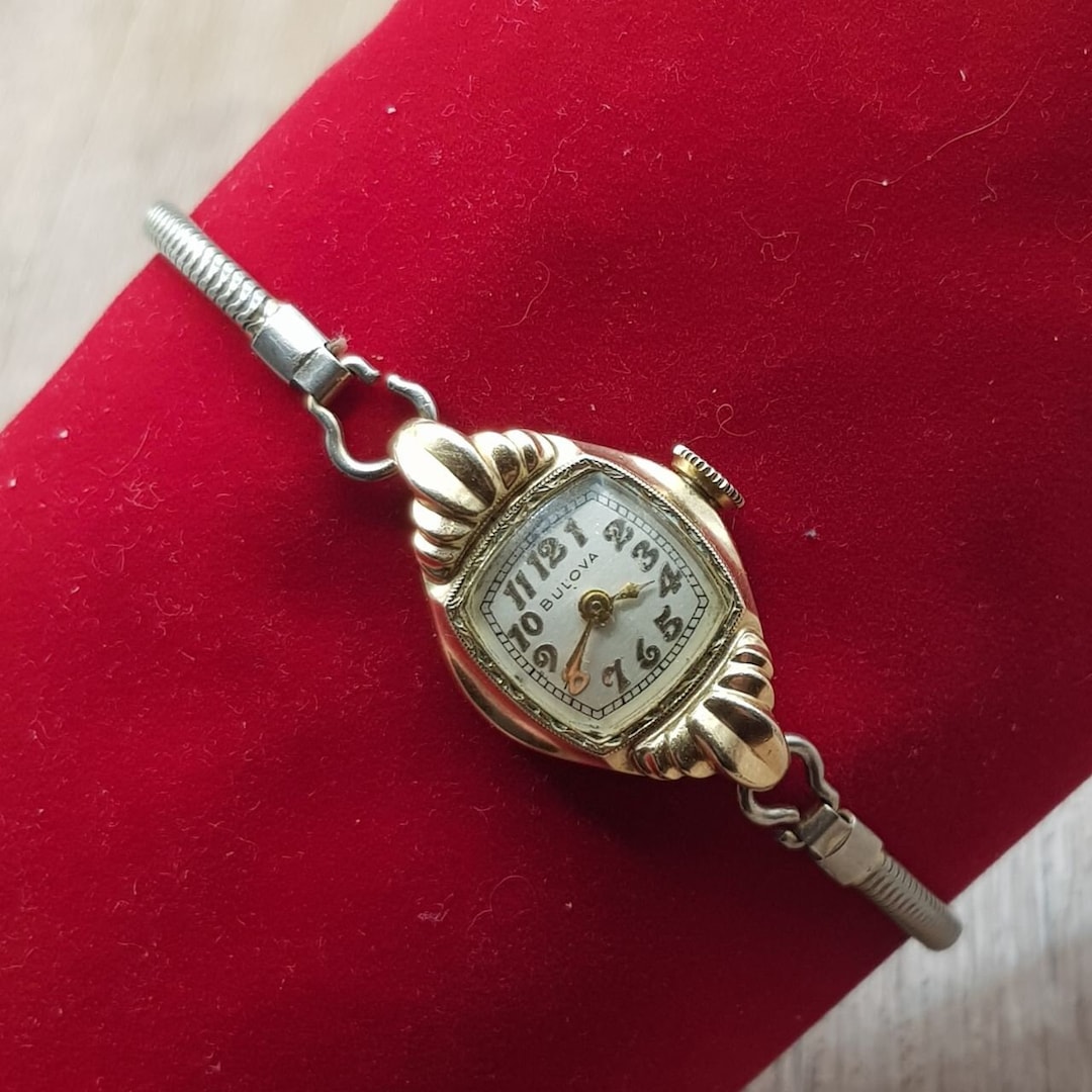 Bulova Ladies Wrist Watch 17 Jewels 10K Rolled Gold Plate Bezel 1950 - Etsy