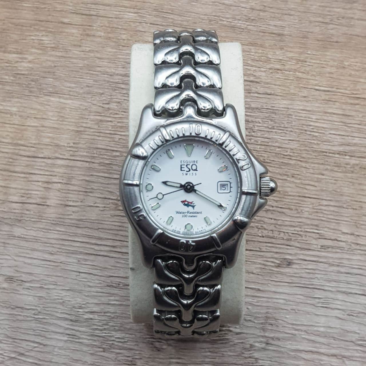 ESQ Esquire Swiss Quartz Ladies Dive Watch Water Resistant 100 Meters ...