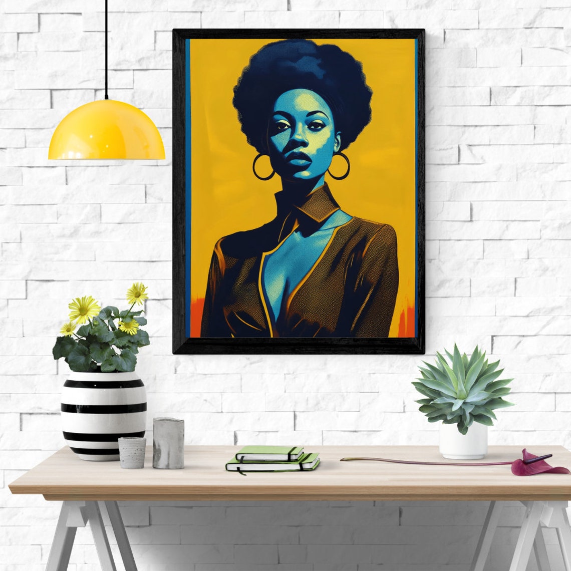 Colorful 90s Art Gift for Her Retro Art for Living Room Wall Art for ...
