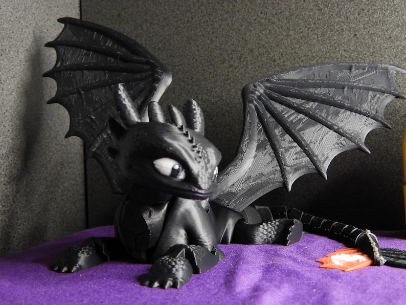 LIMITED! Toothless & Light Fury Dragons | 3D Printed Articulated Toy ...