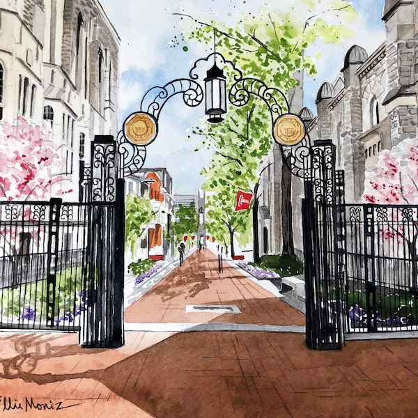 Temple Watercolor - Etsy