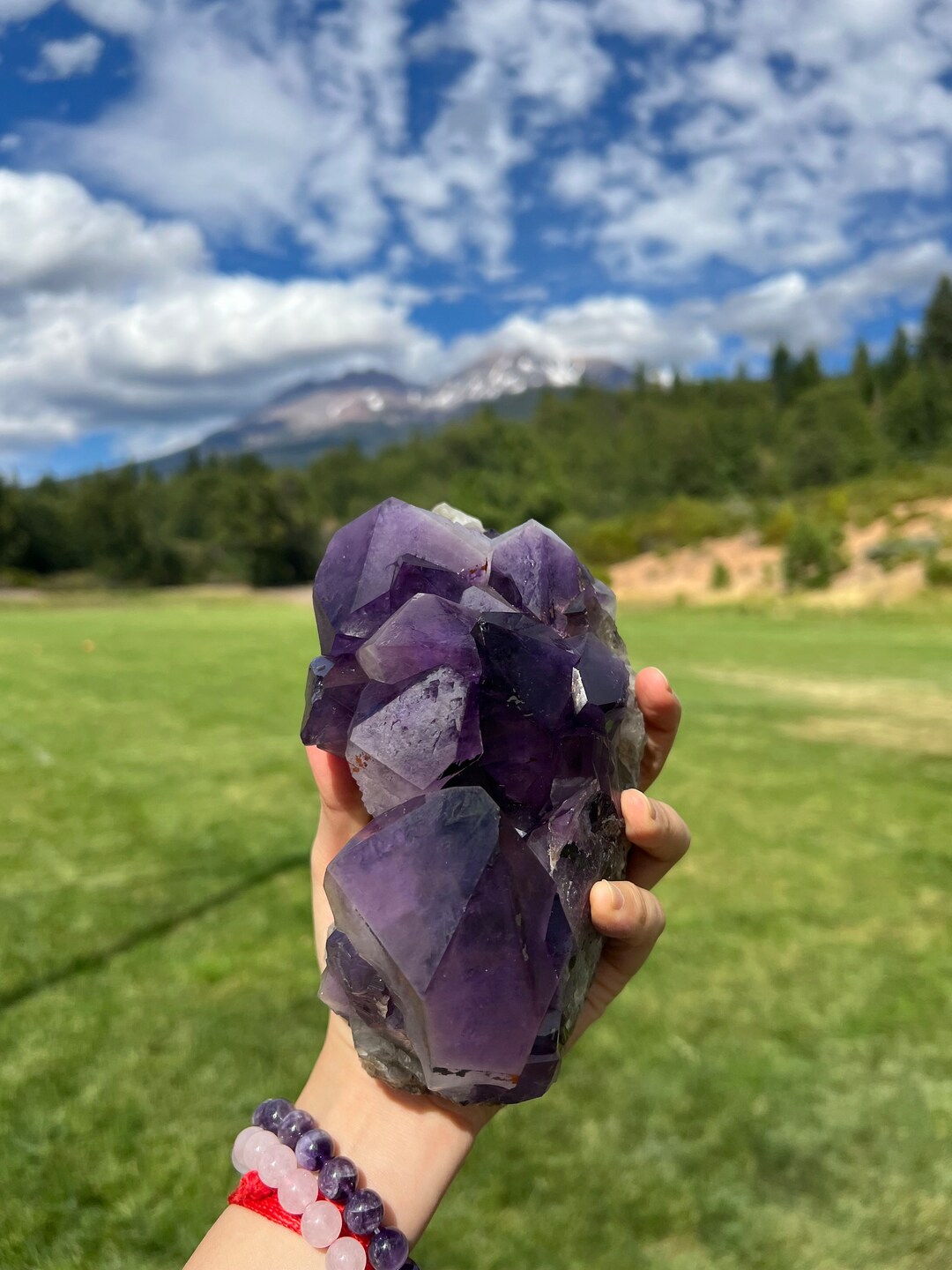 African Amethyst Cluster | High-energy Natural Gemstone for Spiritual ...