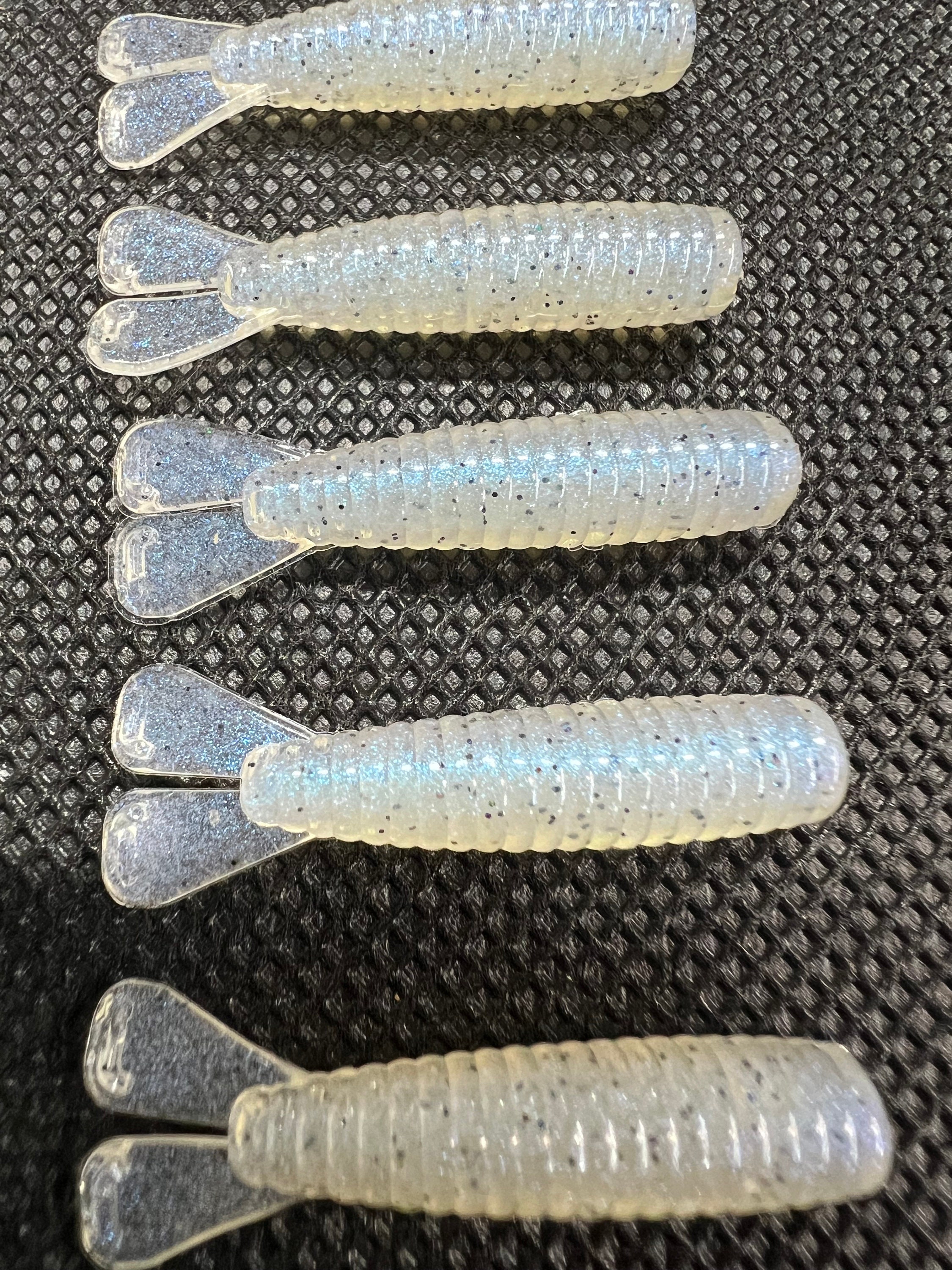 Soft Plastic Lures Crappie Baits Assorted Bait Pack Monkey Milk / Black ...