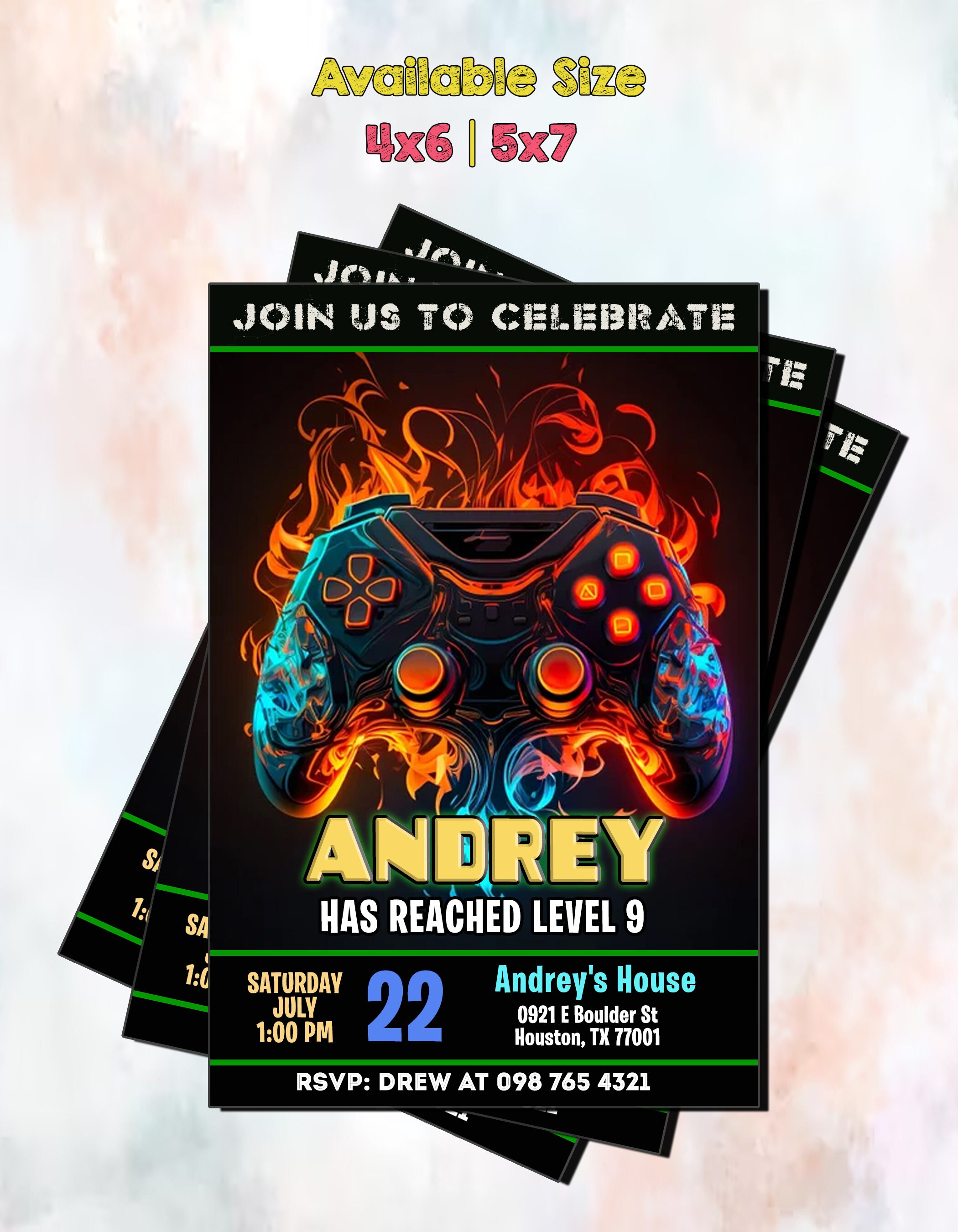 Digital Invite - Game on Birthday Invitation - Etsy