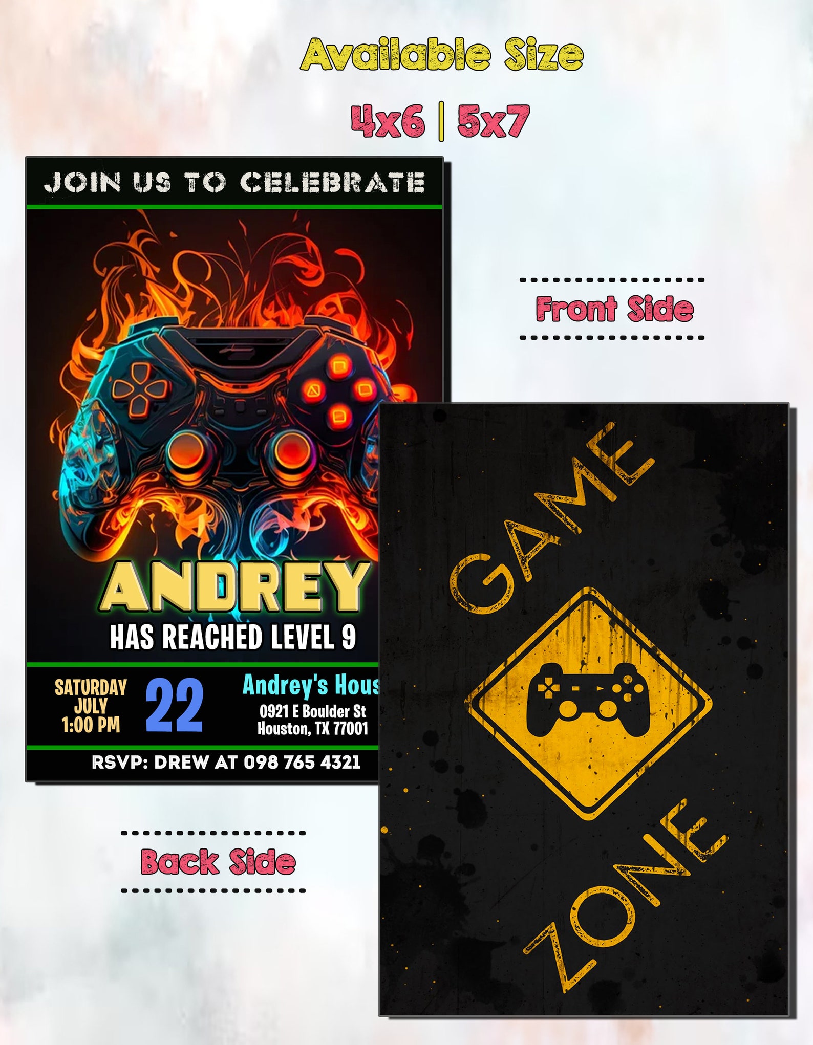 Digital Invite - Game on Birthday Invitation - Etsy