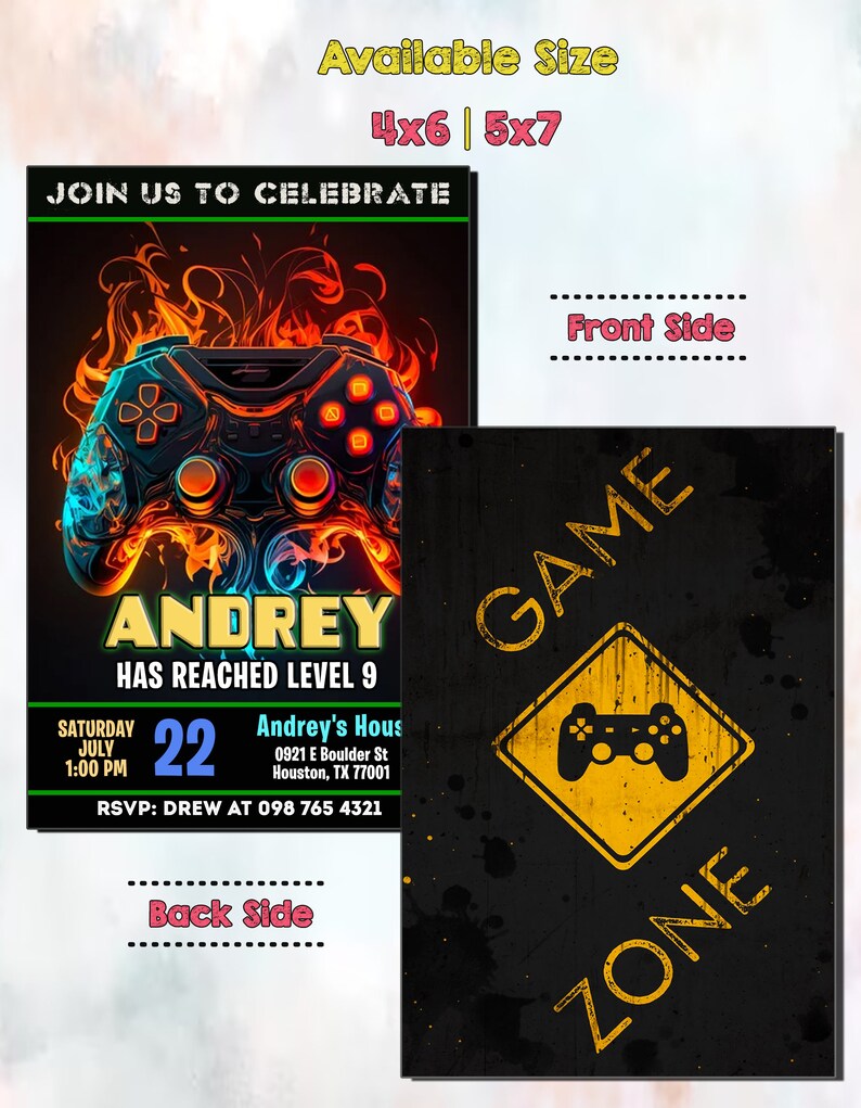 Digital Invite - Game on Birthday Invitation - Etsy