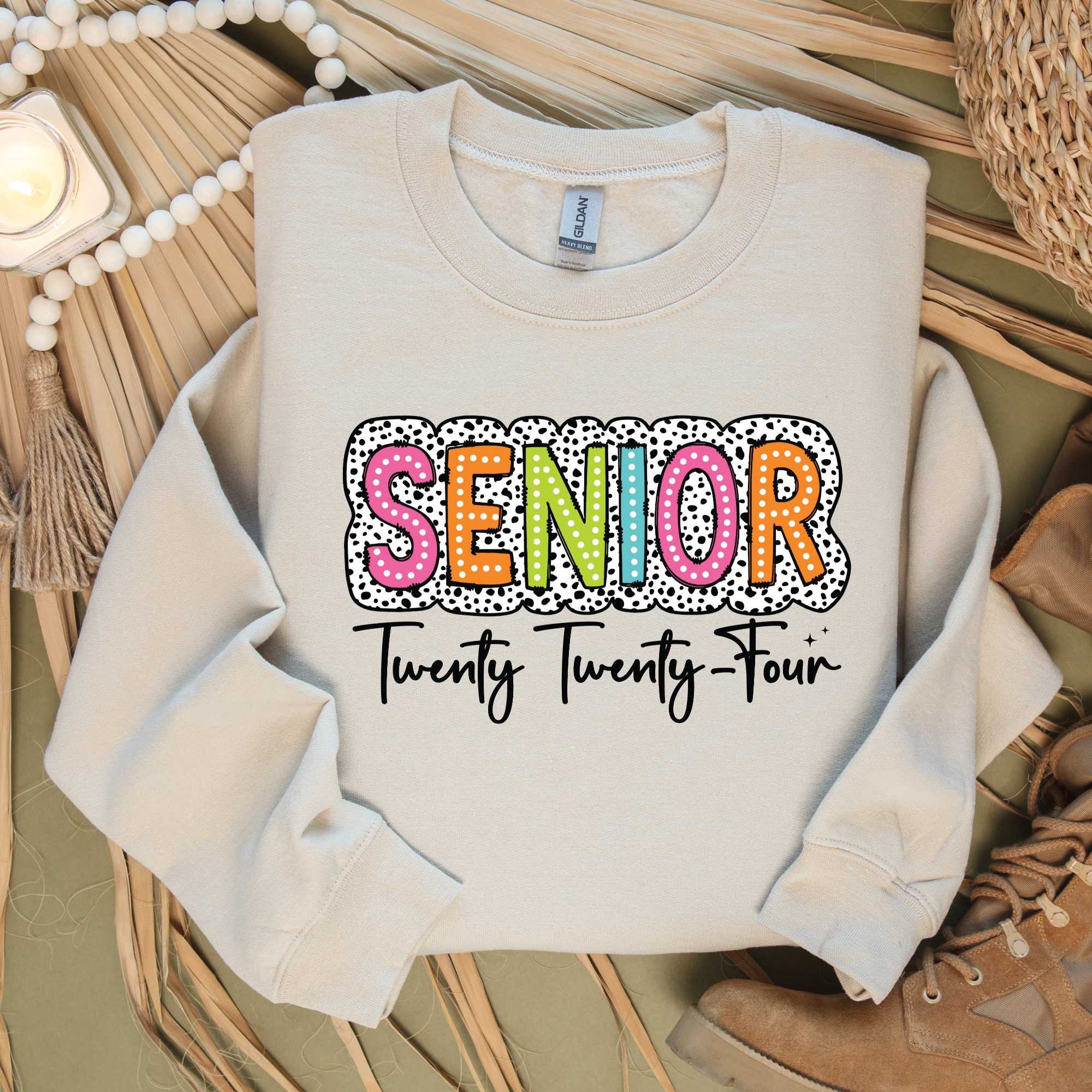 Graduation Senior Dalmatian Dots Sublimation PNG, Senior 2024 Png ...