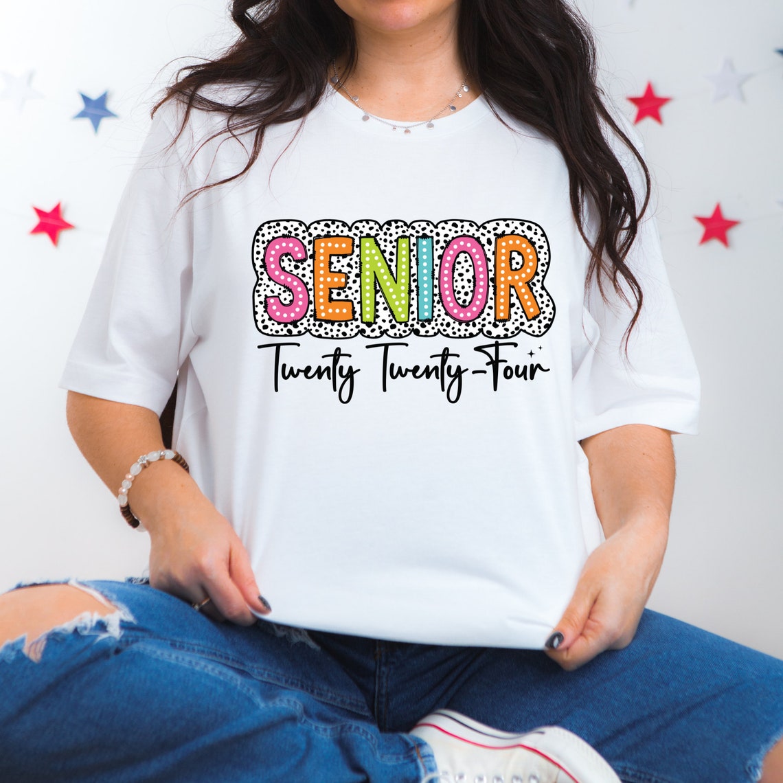 Graduation Senior Dalmatian Dots Sublimation PNG, Senior 2024 Png ...