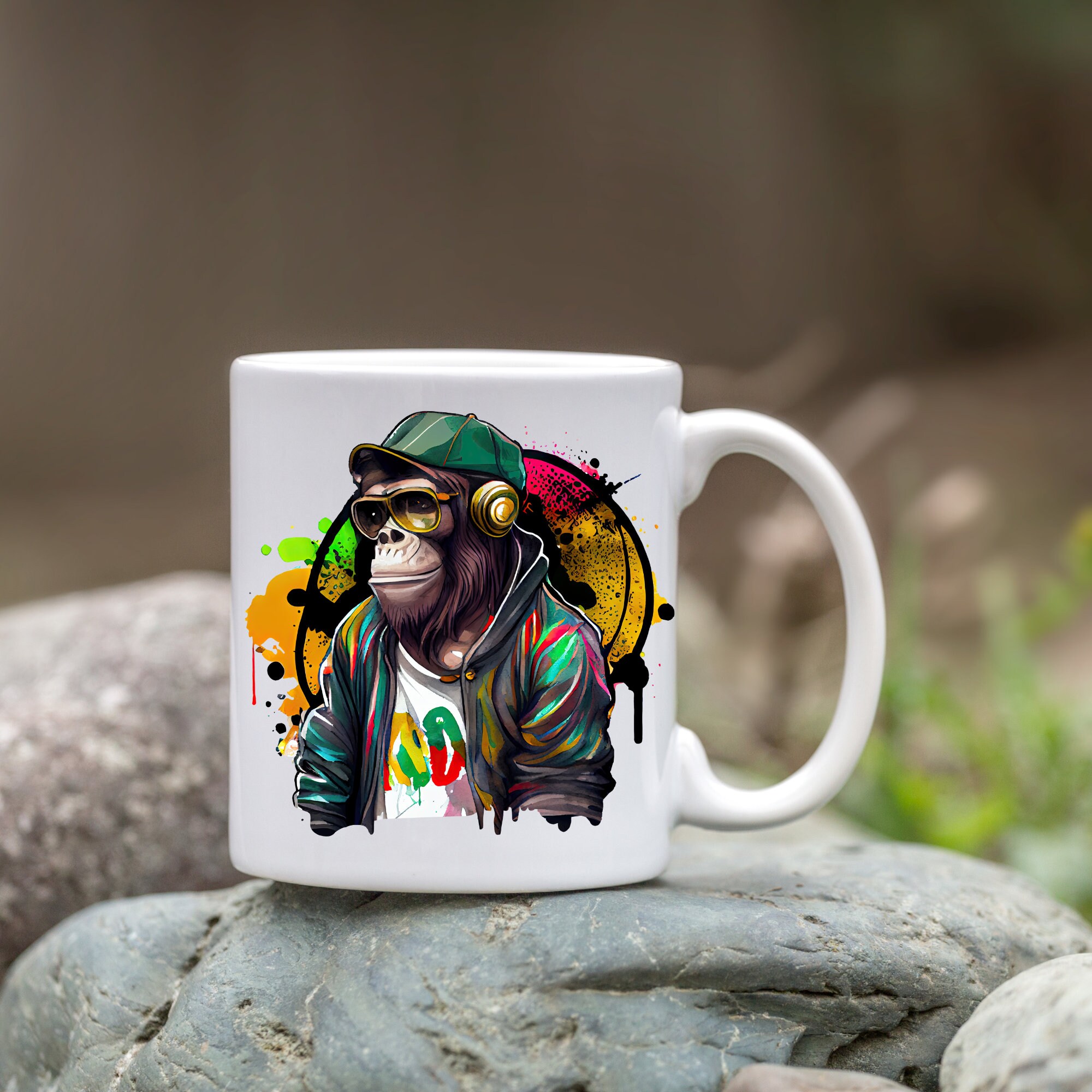 MONKEY Png Watercolor Sublimation Digital Download, Monkey Sublimation ...